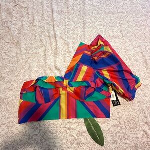 FARM Rio | Tops | Farm Rio Brunas Stripes Crop Top | Poshmark